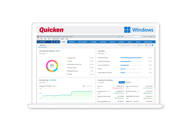 Quicken Windows Tips