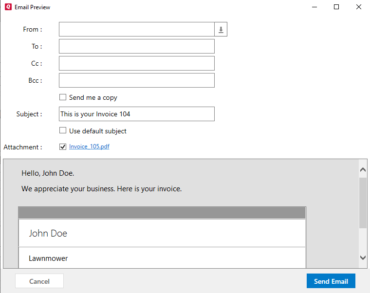 How to email an invoice to customers | Quicken