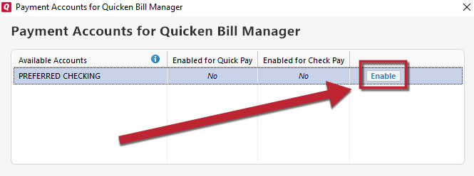 Quicken Bill Manager: How To Set Up Quick Pay and Check Pay