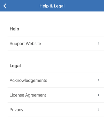 Settings in the Quicken Mobile App