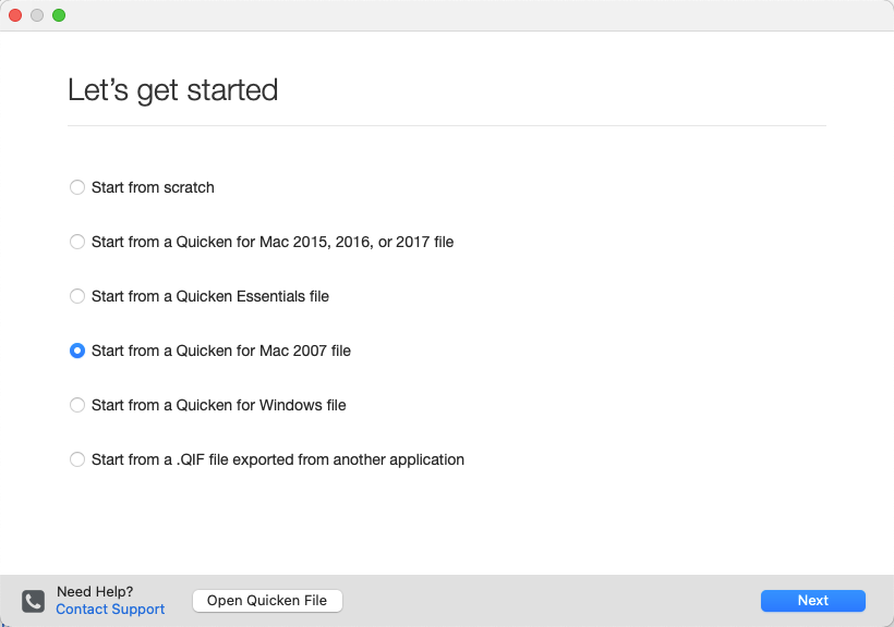 Converting Your Data (Quicken for Mac) | Quicken