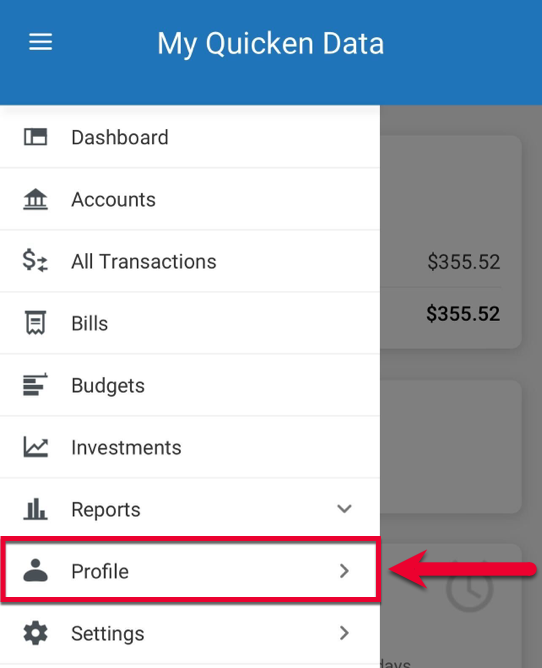 Settings in the Quicken Mobile App | Quicken