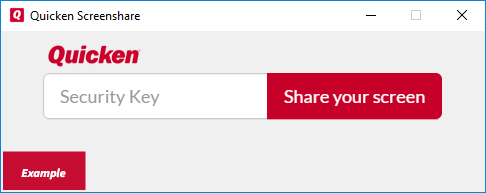 Use Screenshare with Quicken Support